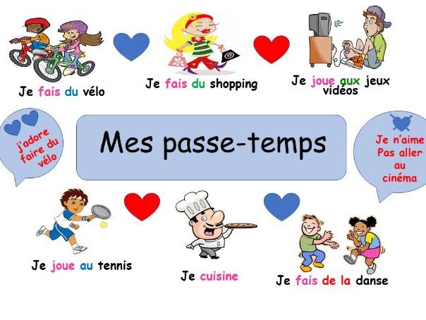 Mes Passe Temps Teaching Resources