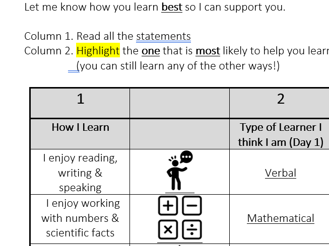 Student Learning Styles Let Me Help You Teach Me Teaching Resources