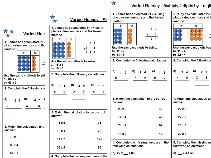 White Rose Maths Year 4 Spring Block 1 Multiply 2 Digits By 1