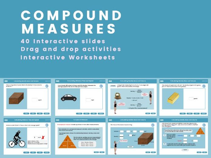 Compound Measures Gcse Teaching Resources