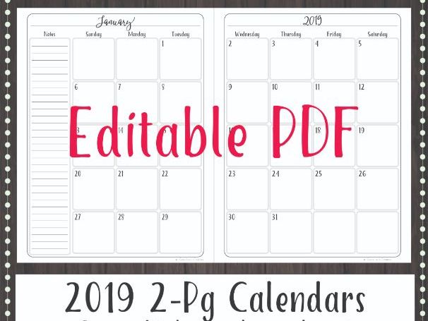 Editable Printable Calendars By Month Images And Photos Finder