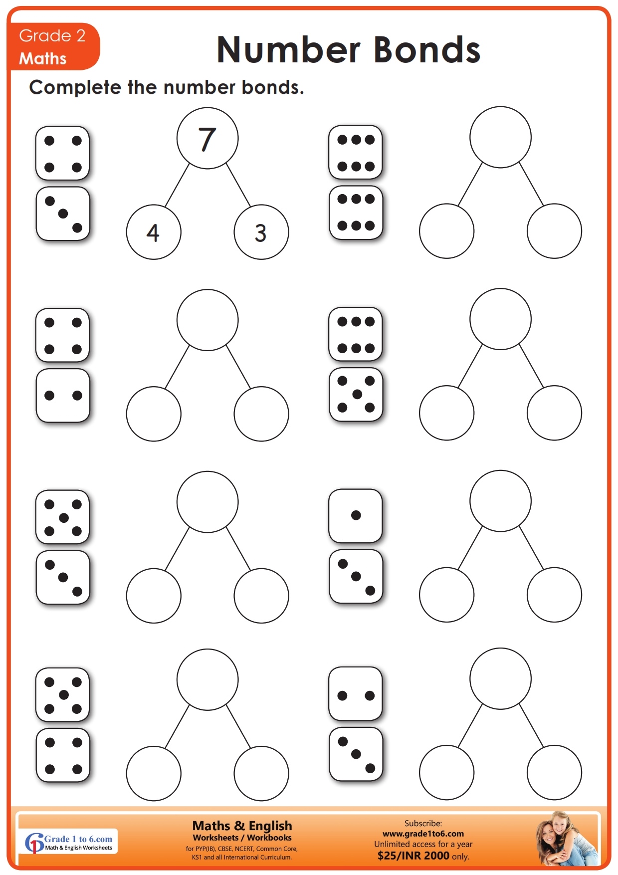 Sheets For Number Bonds