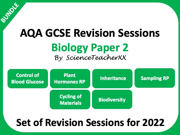 Aqa Gcse Biology Paper 2 Revision Sessions For 2022 Teaching Resources