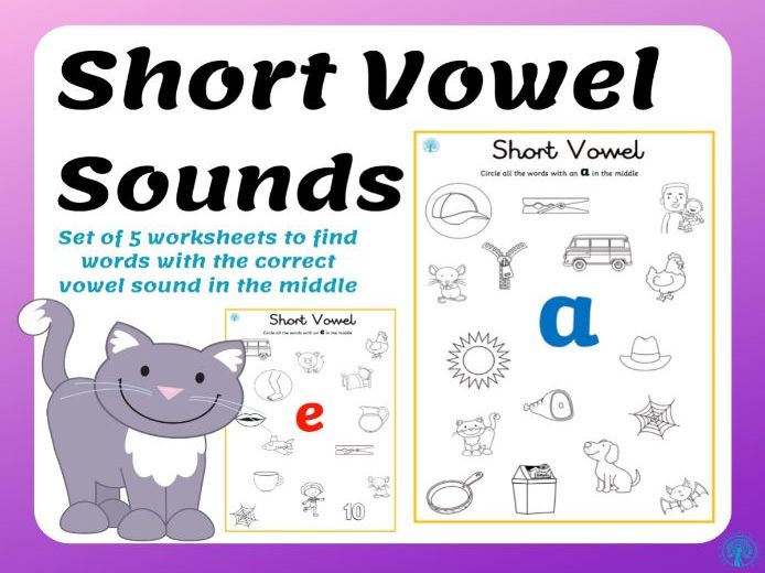 Finding Words Containing Short Vowel Sounds Teaching Resources