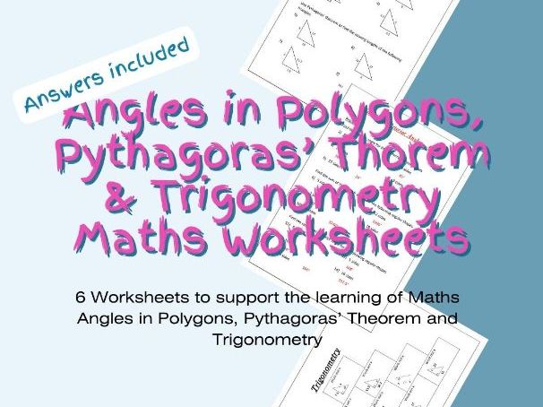 Maths Angles In Polygons Pythagoras Theorem And Trigonometry