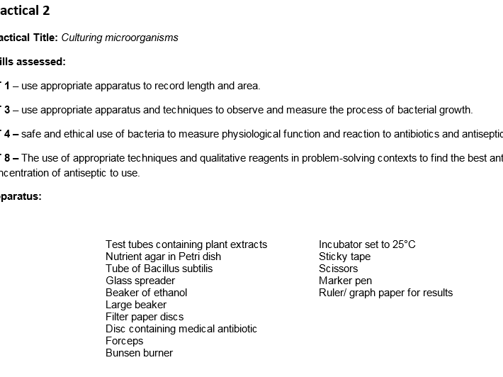 Aqa Gcse Biology Trilogy Lesson 8 Culturing Microorganisms Prac