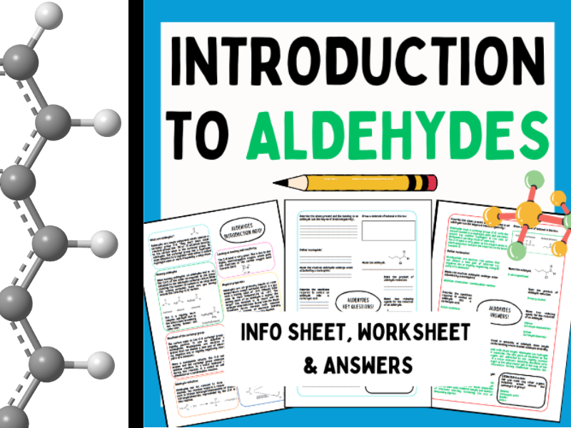 Aldehydes Introduction Organic Chemistry Teaching Resources