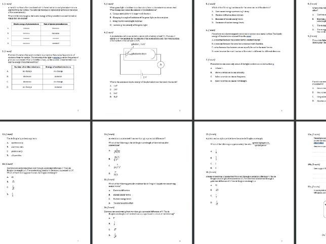 Ib Dp Physics Topic 12quantum And Nuclear Physics Question Book Hl