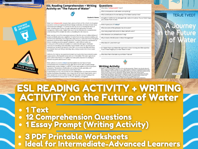 Esl Reading Comprehension Writing Activity Worksheets On The Future