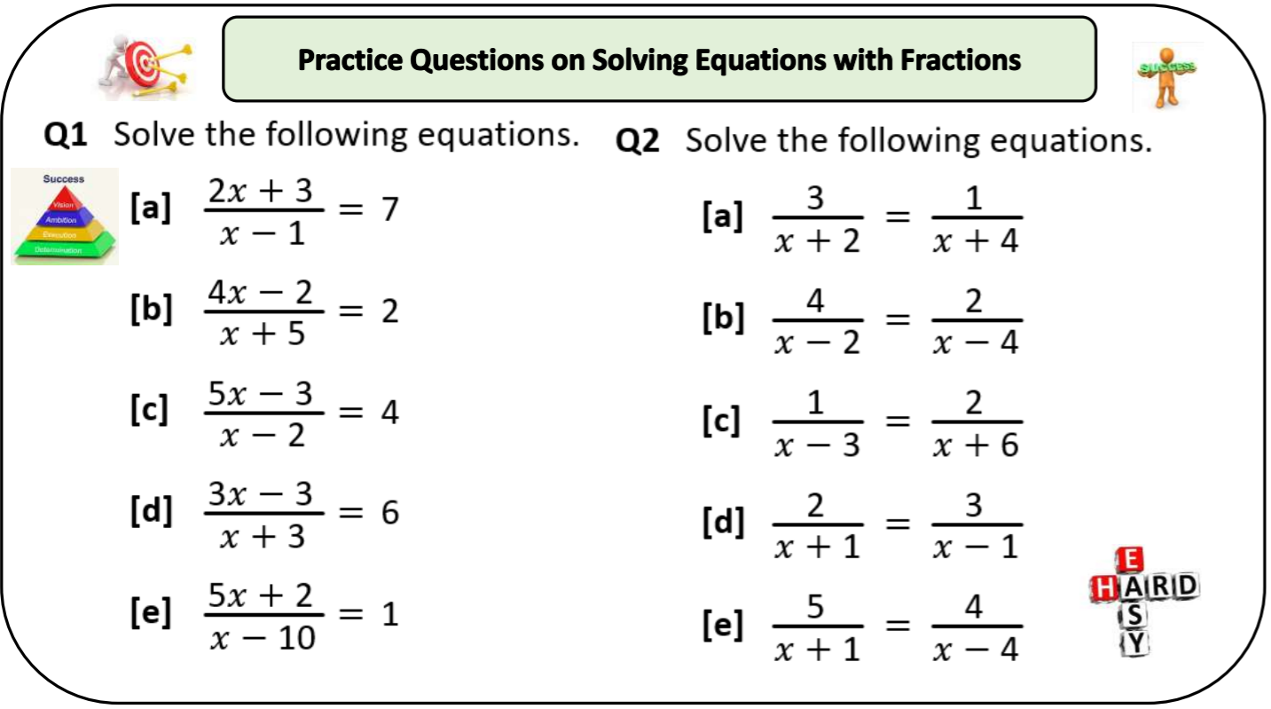 Solving A Multi Step Equation With Fractions