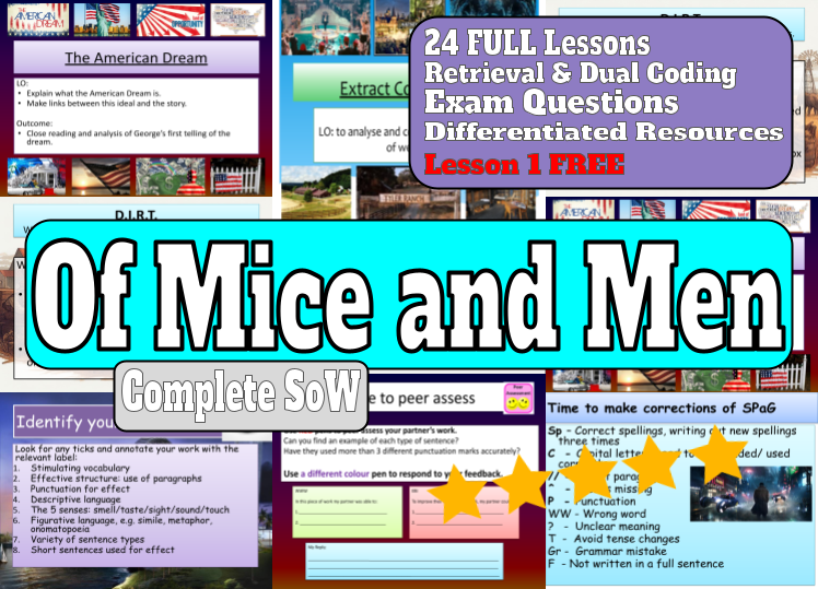 Of Mice And Men Teaching Resources