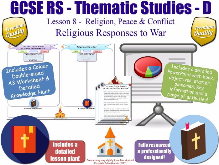 Religious Responses To War Gcse Rs Religion Peace And Conflict L810