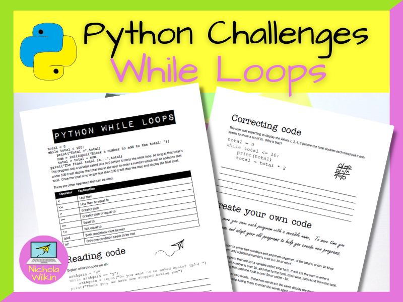 Python Programming Challenge Bundle Teaching Resources