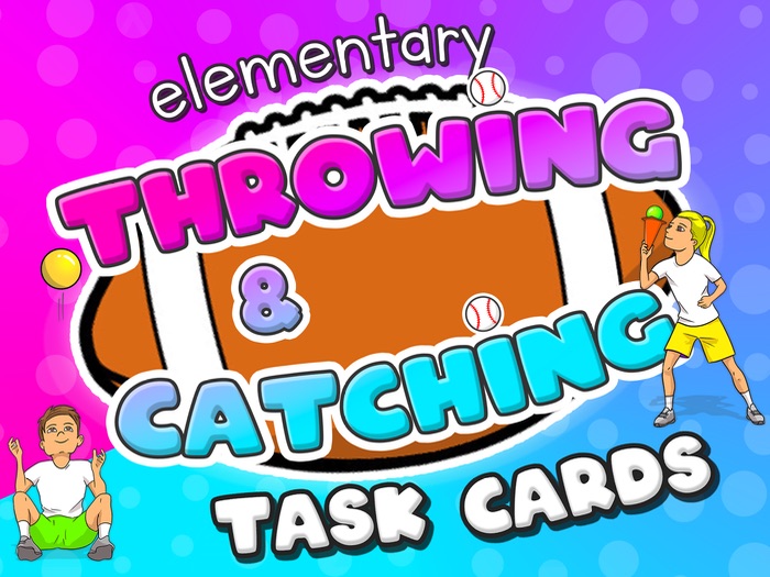 Throwing And Catching Skills Printable Task Cards For Pe And Sport