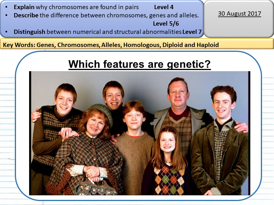 New Aqa Gcse Trilogybiology Chromosomes Teaching Resources