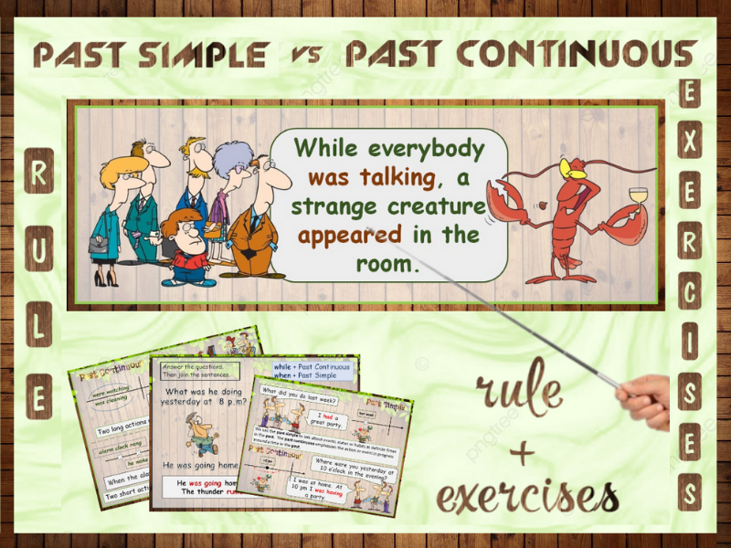 Esl Past Simple Vs Past Continuous Powerpoint Rule Exercises
