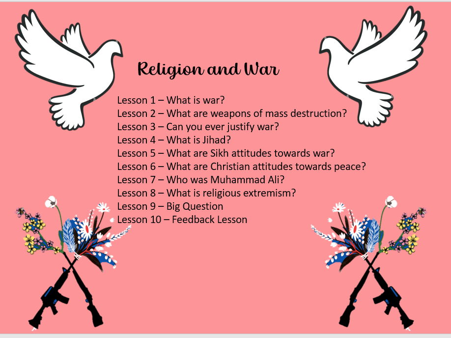 Big Question Does Religion Cause War Teaching Resources