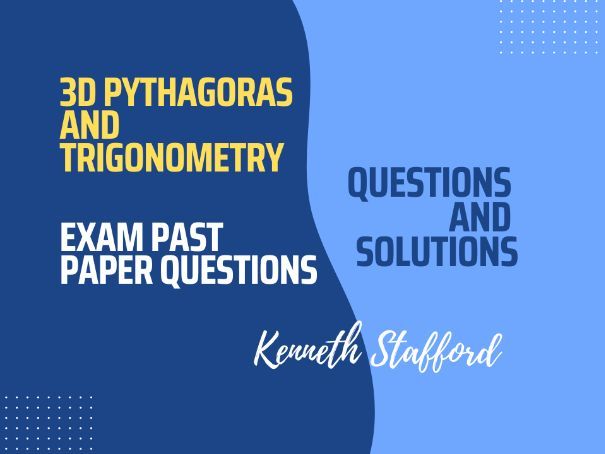 3d Pythagoras And Trigonometry Gcse Maths Past Paper Questions