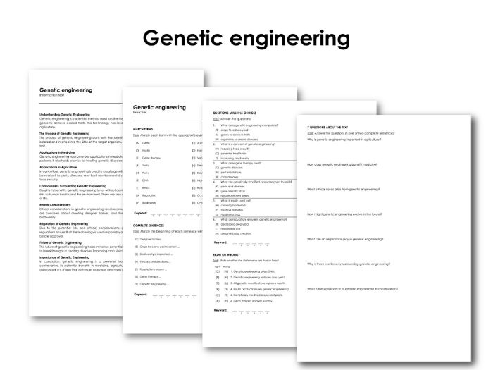 Genetic Engineering Teaching Resources