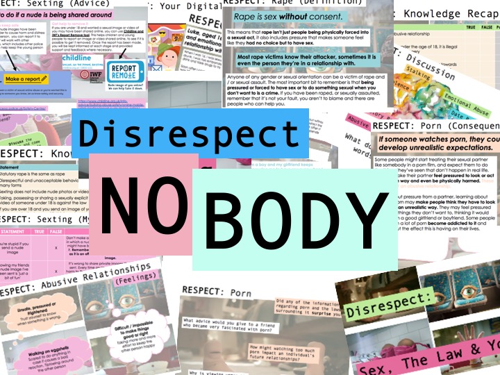 Disrespect Nobody Sex Consent The Law Relationships Pshce Ks3 4