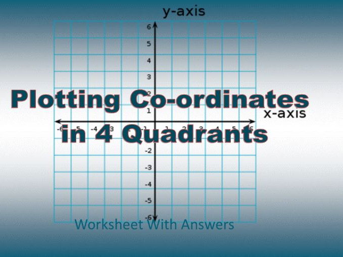 Plotting Coordinates In 4 Quadrants Worksheet With Answers Teaching