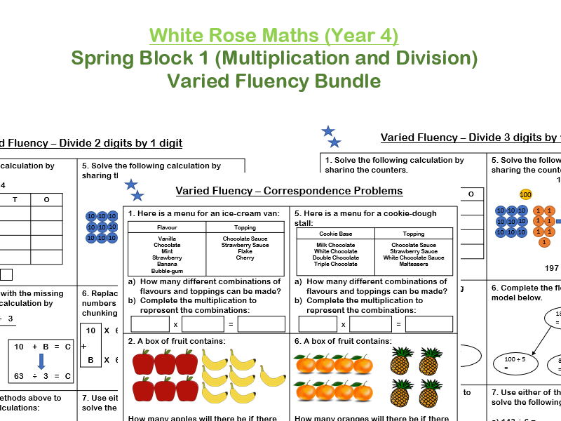 White Rose Maths Year 4 Spring Block 1 Multiplication And