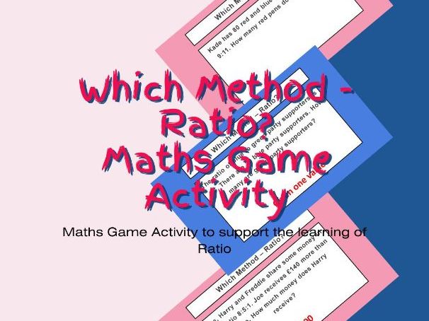 Which Method Ratio Gcse Maths Game Activity Revision Teaching Resources