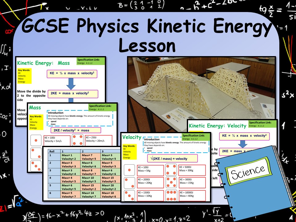 Ks4 Aqa Gcse Science Physics Kinetic Energy Lesson Teaching Resources