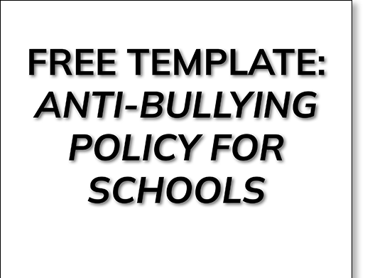 School Anti Bullying Policy Template Free Resource Teaching Resources