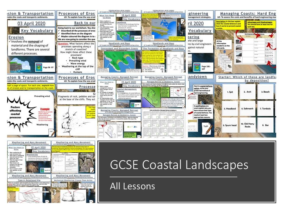 Gcse Coasts All Lessons Teaching Resources