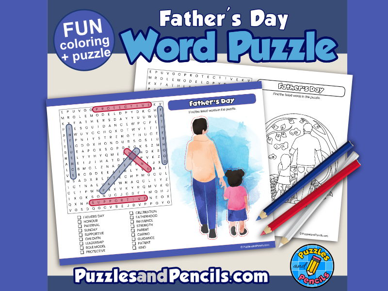 June Word Search Puzzle And Colouring Bundle 12 Wordsearch Puzzles