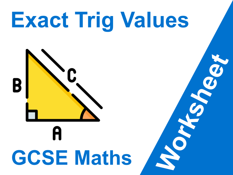 Gcse Maths Exact Trig Values Edexcel Foundation Teaching Resources