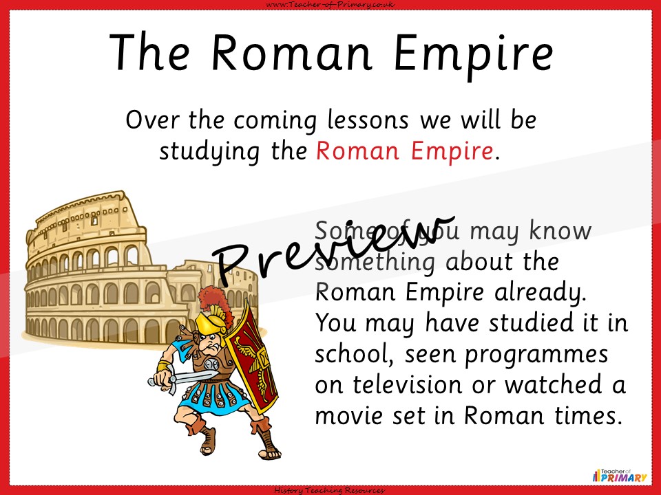 Introducing The Romans Ks2 Teaching Resources