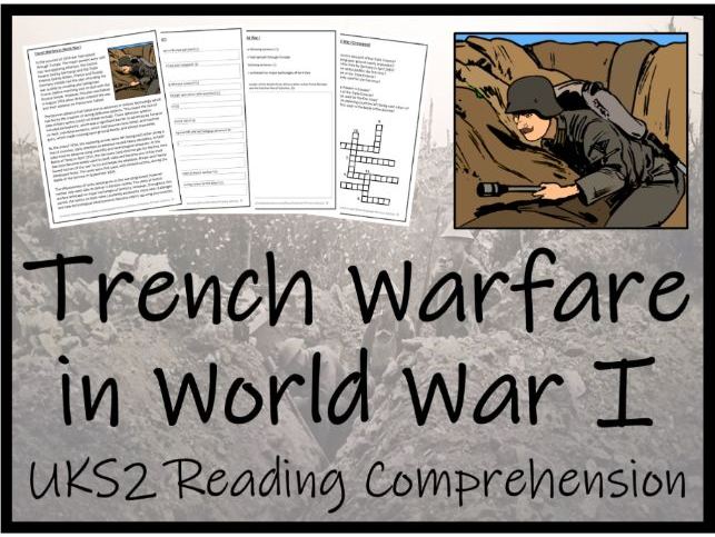 Uks2 Trench Warfare In World War I Reading Comprehension Activity