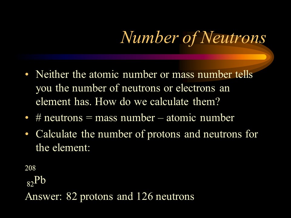 Calculating Protons Neutrons Electrons Grade 11 Chemistry Power Point