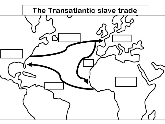 Transatlantic Slave Trade Map Teaching Resources