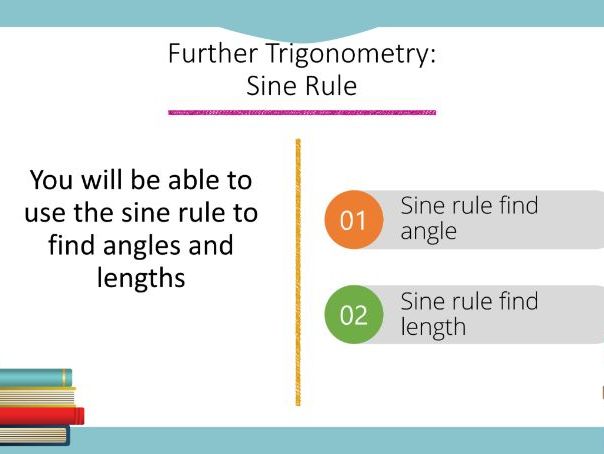 Further Trigonometry Sine Rule Powerpoint Higher Gcse Teaching