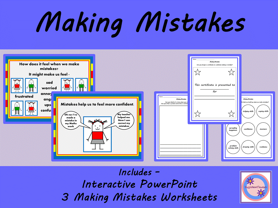 Making Mistakes Powerpoint And Worksheets Teaching Resources