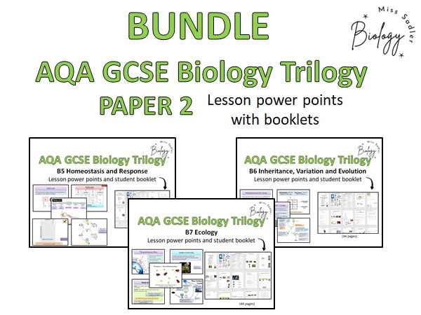 Aqa Trilogy Biology Gcse Paper 2 Teaching Bundle Teaching Resources