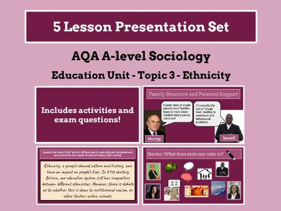 Education Aqa A Level Sociology Entire Unit Updated For 20232024