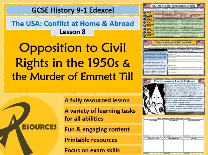 Civil Rights Opposition Emmett Till Usa Conflict Home And Abroad