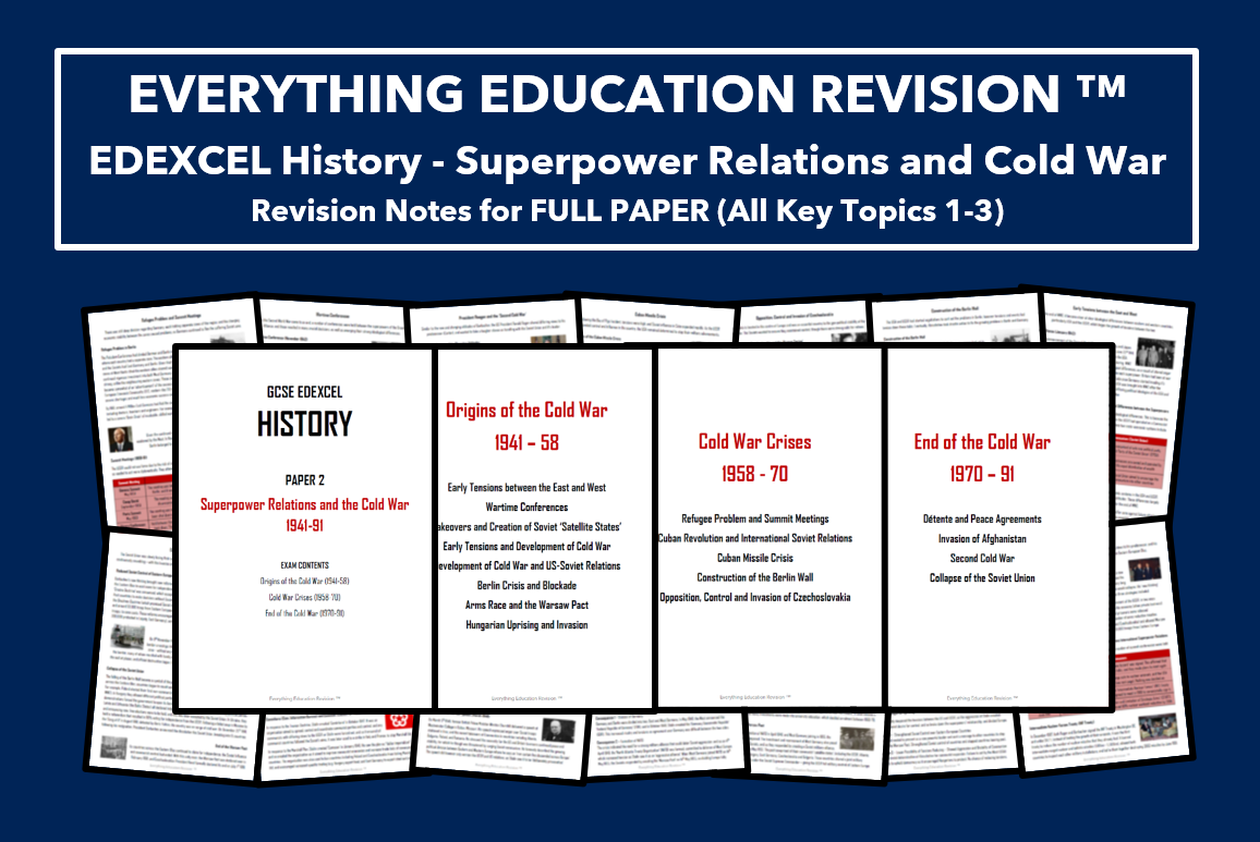 Resource Bundle Gcse Edexcel History Revision Notes For Paper 2