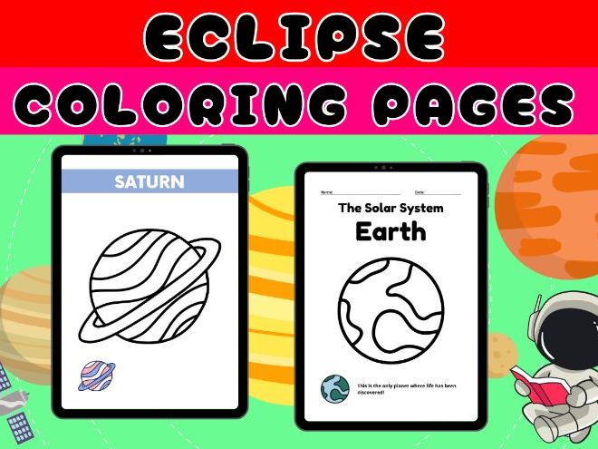 Solar Eclipse Coloring Pages 2024 Solar Eclipse Kindergarten