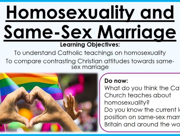 Homosexual Relationships And Same Sex Marriage Teaching Resources