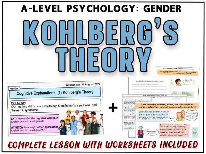 Cognitive Explanations Of Gender Development Lesson Bundle Includes