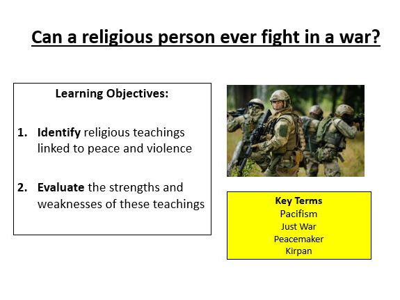 Ethics War And Peace Teaching Resources