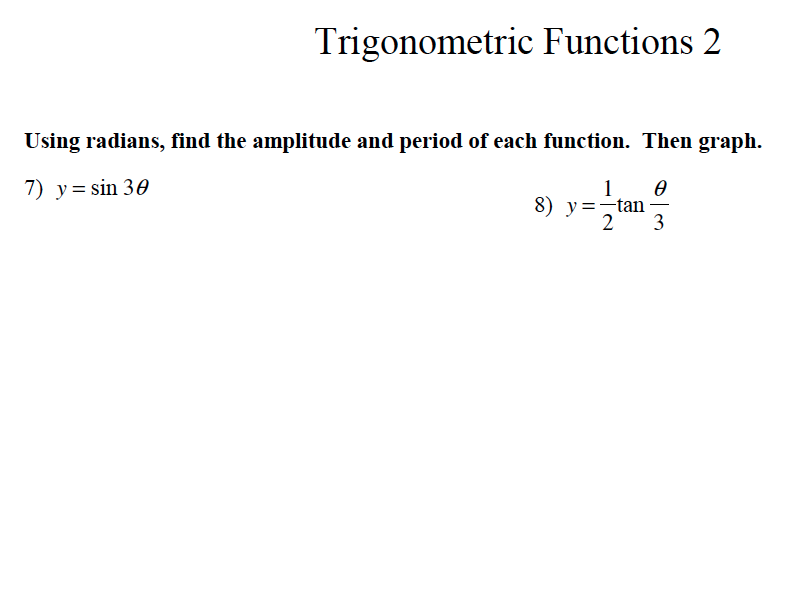 Gcse Maths Revision Trigonometric Functions Teaching Resources