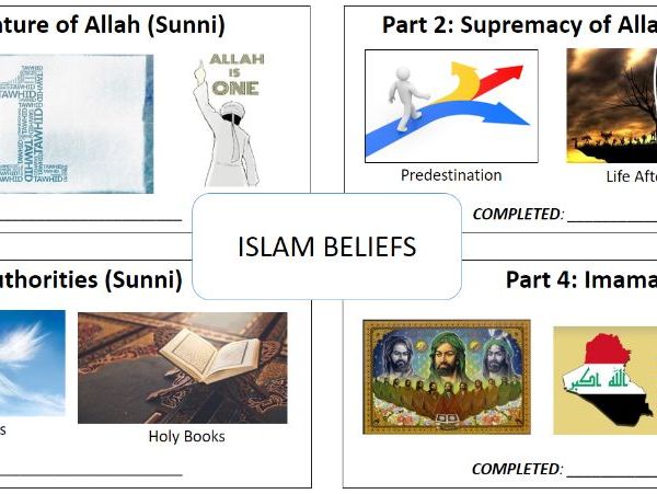 Gcse Aqa Rs Spec A Islam Beliefs Teaching Resources