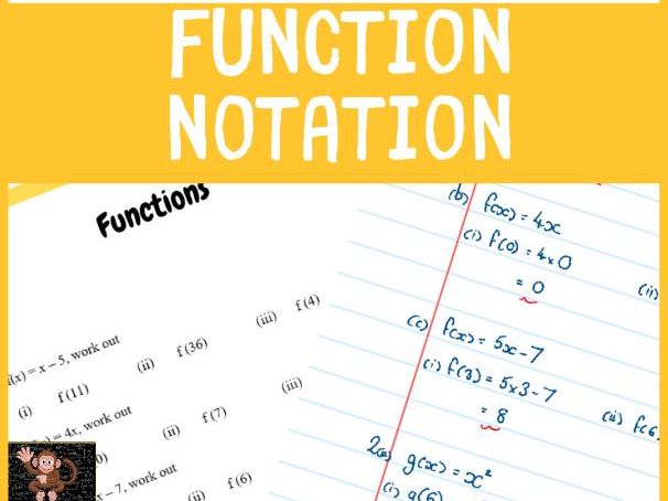 Functions Notation Teaching Resources