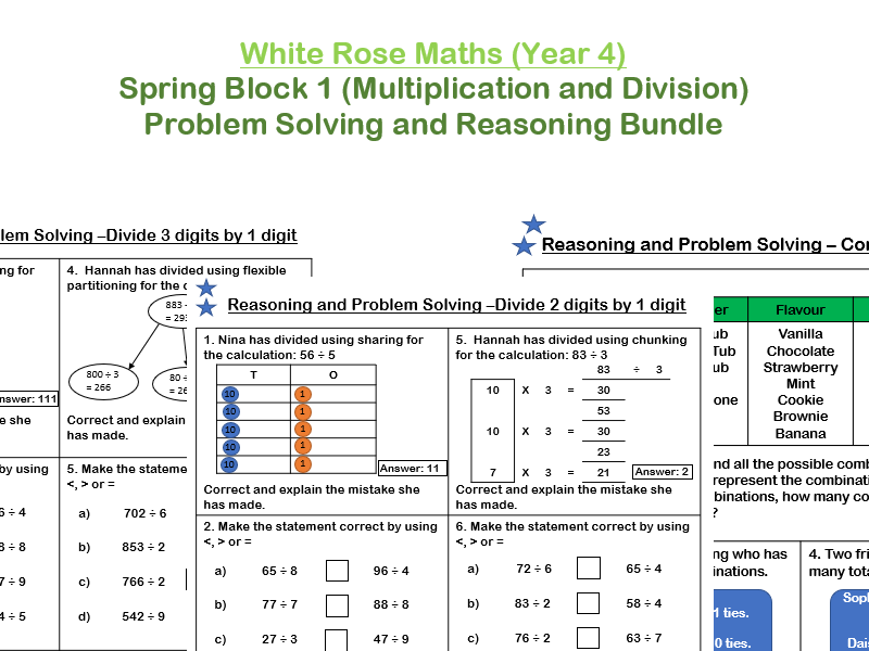 White Rose Maths Year 4 Spring Block 1 Multiplication And